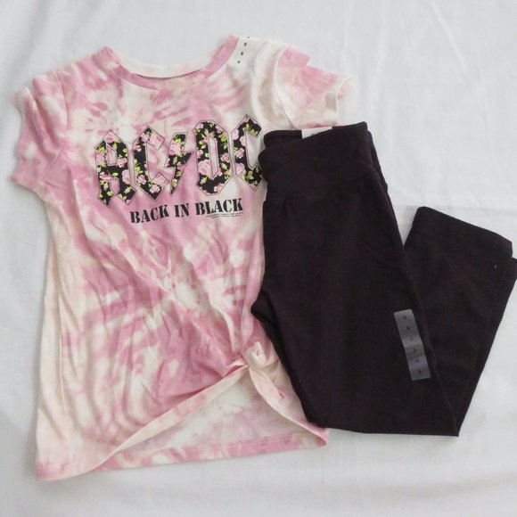 Justice | Matching Sets | Justice Acdc Shorts Outfit | Poshmark